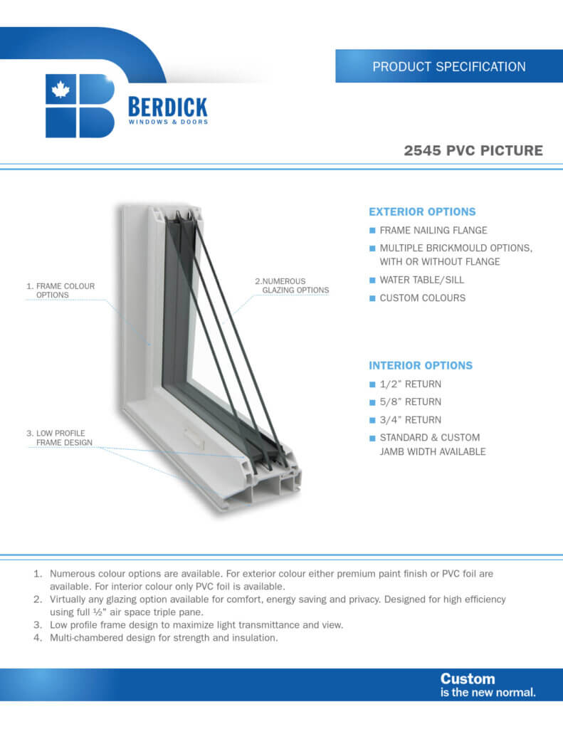 2545 Picture Window - BERDICK